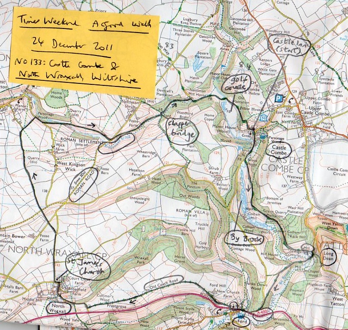 Castle Combe England Map